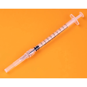 1ml Luer Lock Tool Syringe with 27G Needle - Diameter 0.4mm/0.015Inch-Long 13mm/0.5Inch (100)