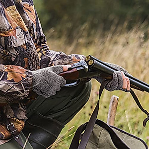 Palmyth Wool Fishing Gloves 3-Cut Fingers Warm for Men and Women Cold Weather Fingerless Gloves for Winter Fly Fishing, Ice Fishing, Photography and Hunting (Gray, L/XL)