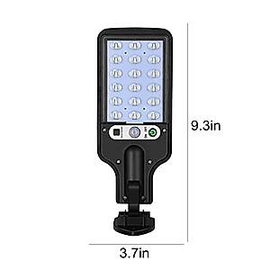 Outdoor Solar Street Lights with Remote Control Bracket, IP65 Waterproof Motion Sensor Solar Security Light Dusk to Dawn for Parking Lot Yard Home, Garage Garden Yard Path