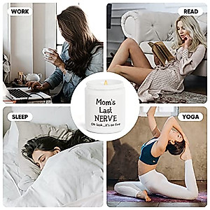 Mothers Day Gifts for Mom from Daughter, Son - Funny Birthday Gifts for Mom from Daughter, Christmas Thanksgiving Gifts for Mom, Best Mom Gifts, Lavender Scented Candles-Moms Last Nerve