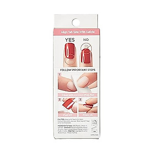 KISS imPRESS Press-On Manicure Fake Nails – My Worth, Short, Square, French, Easy Press On, Chip Proof, Smudge Proof, Waterproof, No Dry Time, Comfortable & Secure, Super Hold Adhesive | 30 Count