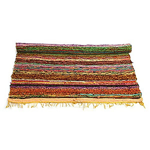 Handmade Braided Chindi Rug, Rag Rug, Area Rug, Carpet Rug, Runner Rug 3x5 Foot, 4x6 Foot, 5x7 Foot, Indian Carpet (3x5 Foot)