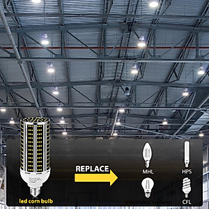 100W 2 pack LED Corn Light Bulb,(1000W Equivalent )Commercial Grade DayLight 5000K E26/E39 14200LM Medium Mogul Base LED Lamp,Large Area Lights For Outdoor Indoor Garage Warehouse Factory Bay Light