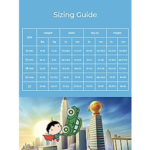 Simple Being Adjustable Snap Reusable Swim Diaper, Double Gusset (DC Superman 18 Months)