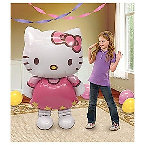 Anagram Hello Kitty Airwalkers Foil Balloon, 50", Multicolored
