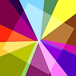 Outus 104 Pieces Cello Sheets Cellophane Wraps for DIY Arts Crafts Decoration (8 x 8 Inches)