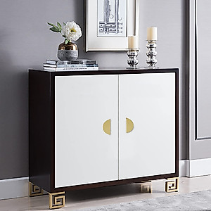 Jiozermi 4 Packs Half Moon Cabinet Pulls, 2 1/2 inch Drawer Pulls, Semicircle Pulls, Solid Brass Hardware Pulls, Gold (Total Length: 3.74")