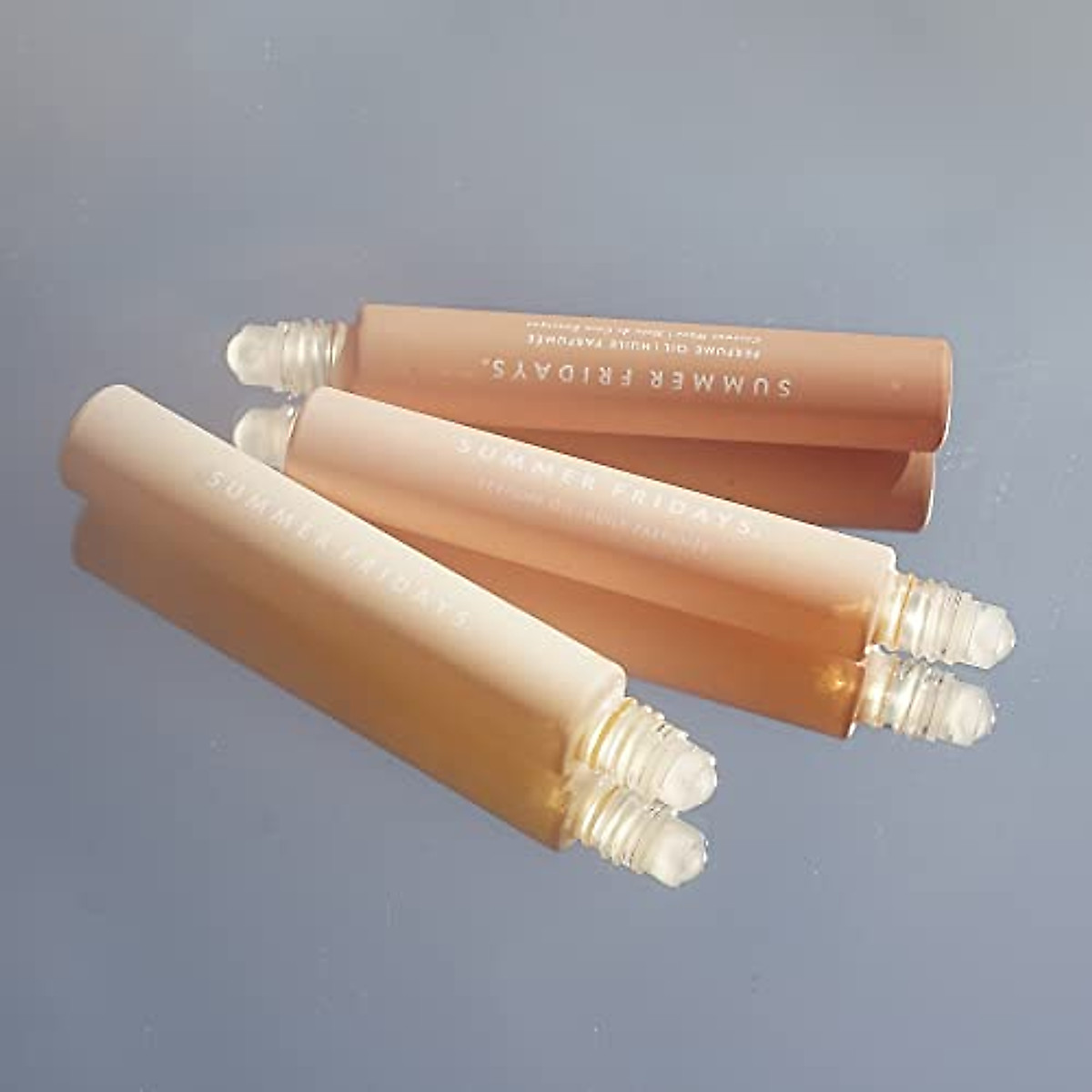 Summer Fridays Fragrance Trio Roll On Perfume Oils for Women and Men - Mood Lifting, Long Lasting - Coconut Wave, Soft Vanilla, Crisp Citrus - 0.3 Fl Oz, 3 Count (Pack of 1)