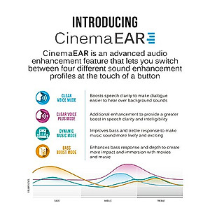 MEE audio Matrix Cinema Bluetooth wireless headphones with aptX Low Latency and CinemaEAR audio enhancement for clearer sound in TV shows and movies (Renewed)