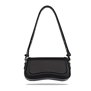 Zengmei Shoulder bag, Designer Bag, Saddle Purse for Women Female Girl (8-Black saddle)
