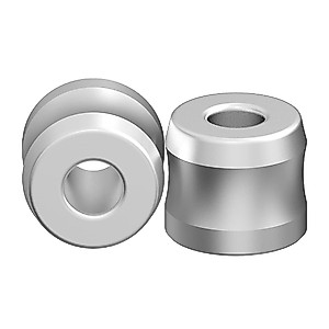 Linkidea 2 Pack Safety Razor Stand, Opening Dia 0.7" (18.5mm) Men's Shaving Stand for Bathroom Countertops, Compatible with Gillette Mach 3 (Silver)