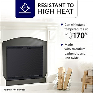 IMPRESA [4 Pack Extra Long Magnets with Optional Adhesive Back for Fireplace Blocker Blanket Fireplace Insulation - 10 Inch Strong Magnets to Secure Fireplace Blanket, Appliances, DIY Projects &More