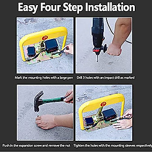 SSQUZA Parking Barrier, Carport Auto Space Lock,Automatic Remote Control Parking Lock,Car Park Driveway Guard Saver with Remote Controls Easy Installation for Home,Office,Business,Automaticsensor