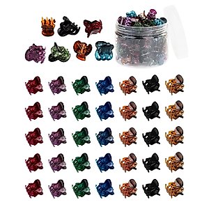 Mini Hair Clips - 72 Pcs for Women and Girls, Plastic, Small Claw Hair Clips with 3 Colors, Tiny