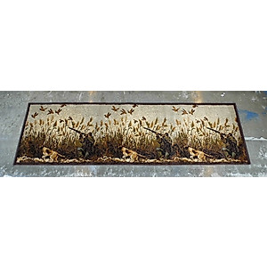 Duck Bird Hunting Scene Area Rug (2 Feet 2 Inch X 7 Feet 2 Inch Runner)