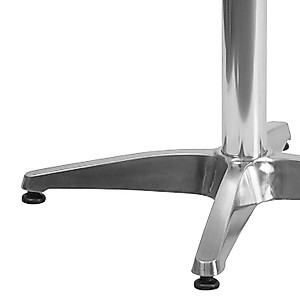 Flash Furniture Mellie 31.5'' Round Aluminum Indoor-Outdoor Table with Base