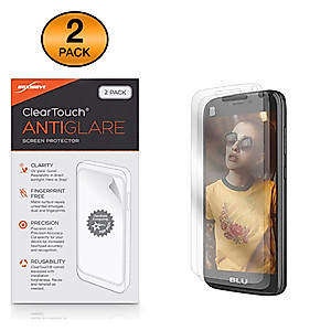BoxWave Screen Protector Compatible with BLU C5L - ClearTouch Anti-Glare (2-Pack), Anti-Fingerprint Matte Film Skin for BLU C5L
