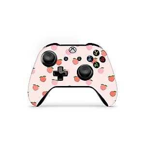 ZOOMHITSKINS Controller Skin Compatible with X1 S and X1 X, Vinyl Sticker Technology, Peach Pink Cute Kawaii Fruits Orange Pastel, Durable, 1 Skin, Made in The USA