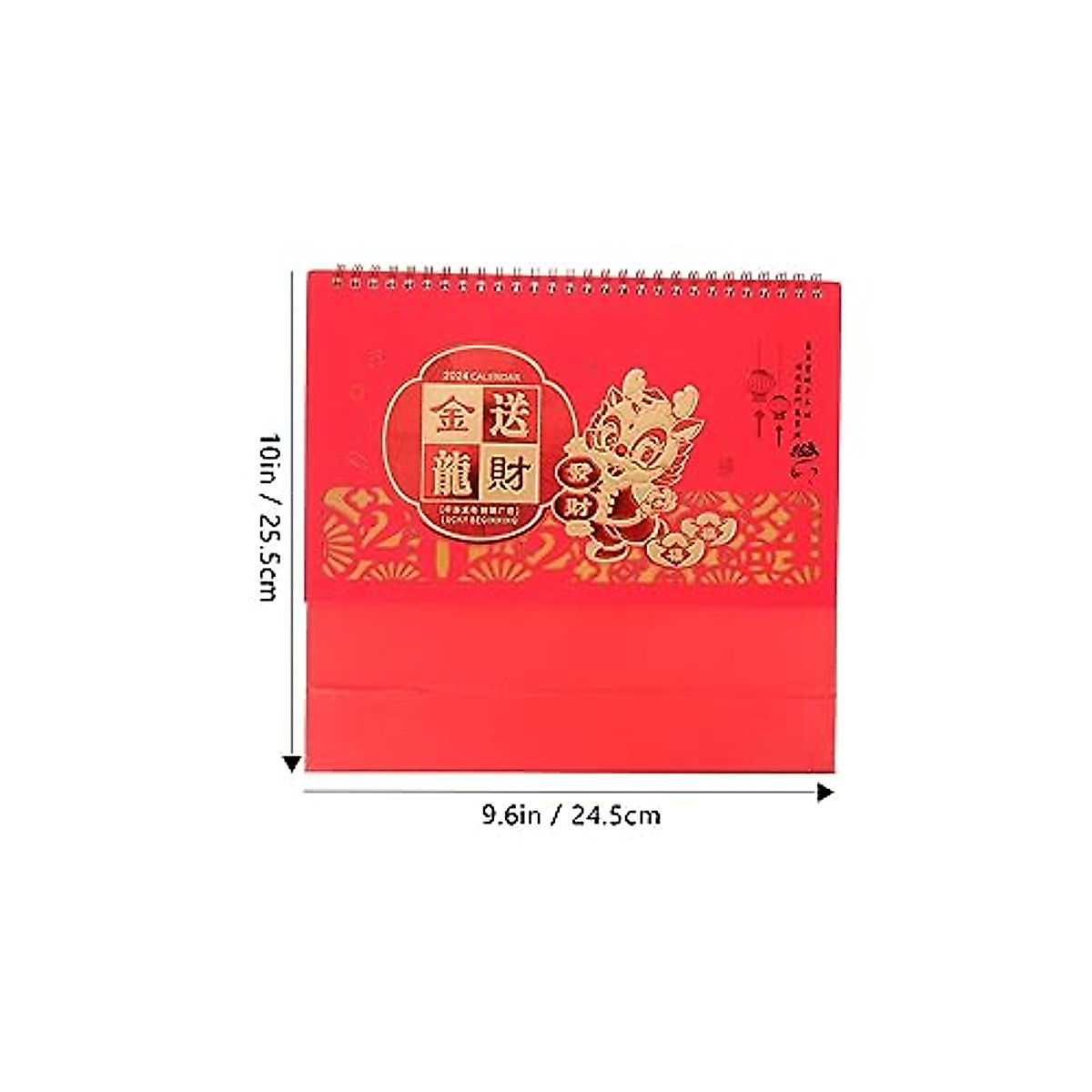 Abaodam 2024 Desk Calendar Decor Calendar Desk Monthly Calendar Daily Use Standing Calendar Freestanding Calendar Table Calendar Ornament Desk Calender Small Calendar Desktop Paper Office