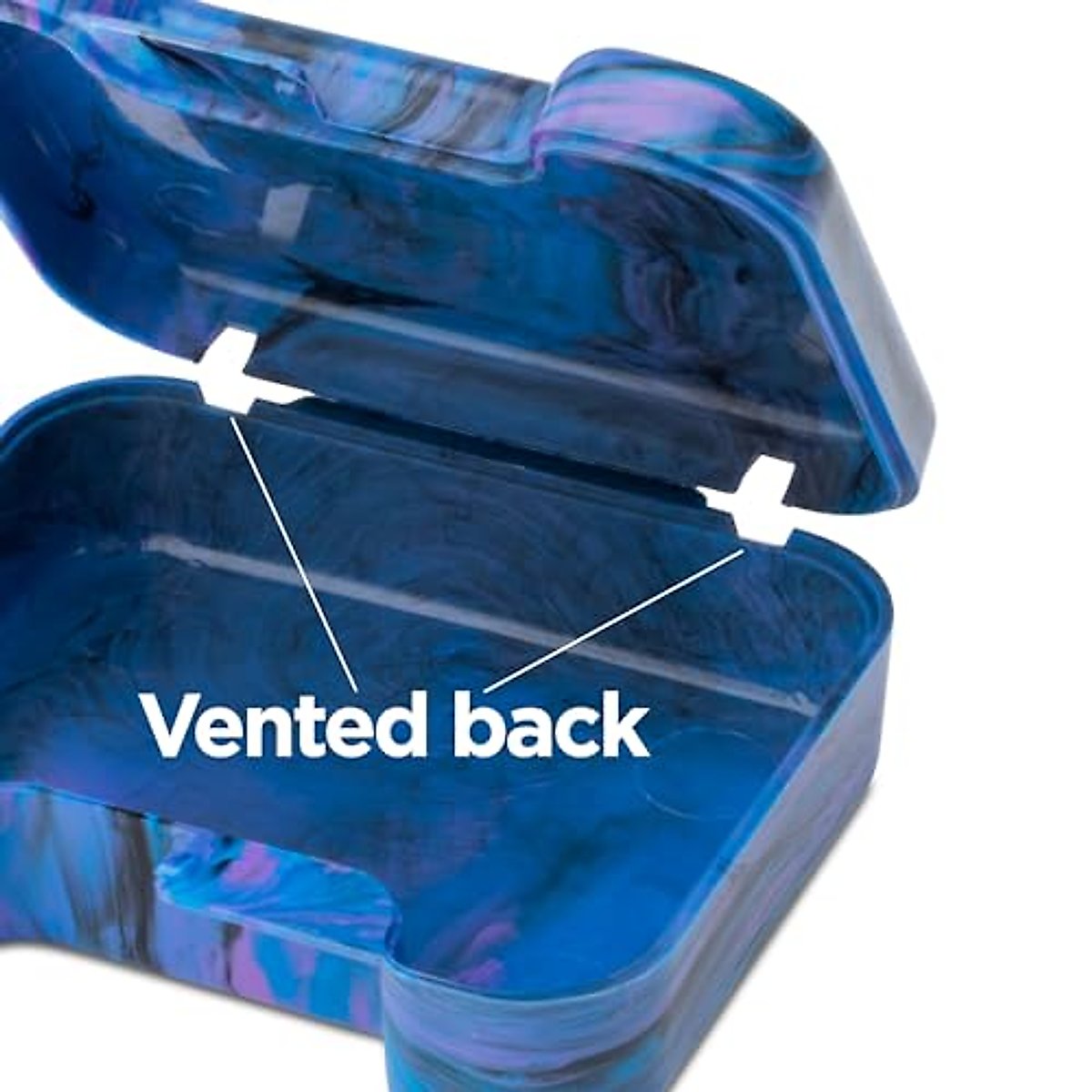 Practicon Easy Open Retainer Cases, Assorted Cosmic Swirl Colors, Bulk Pack of 24