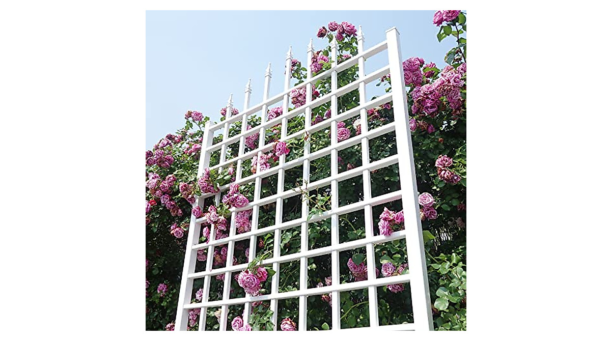 Durable Vinyl Trellis for Climbing Plants & Garden Decor