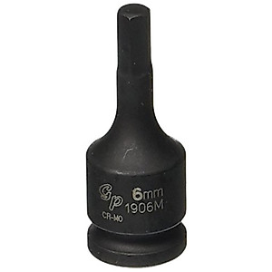 Grey Pneumatic (1906M) 3/8" Drive x 6mm Hex Driver Socket
