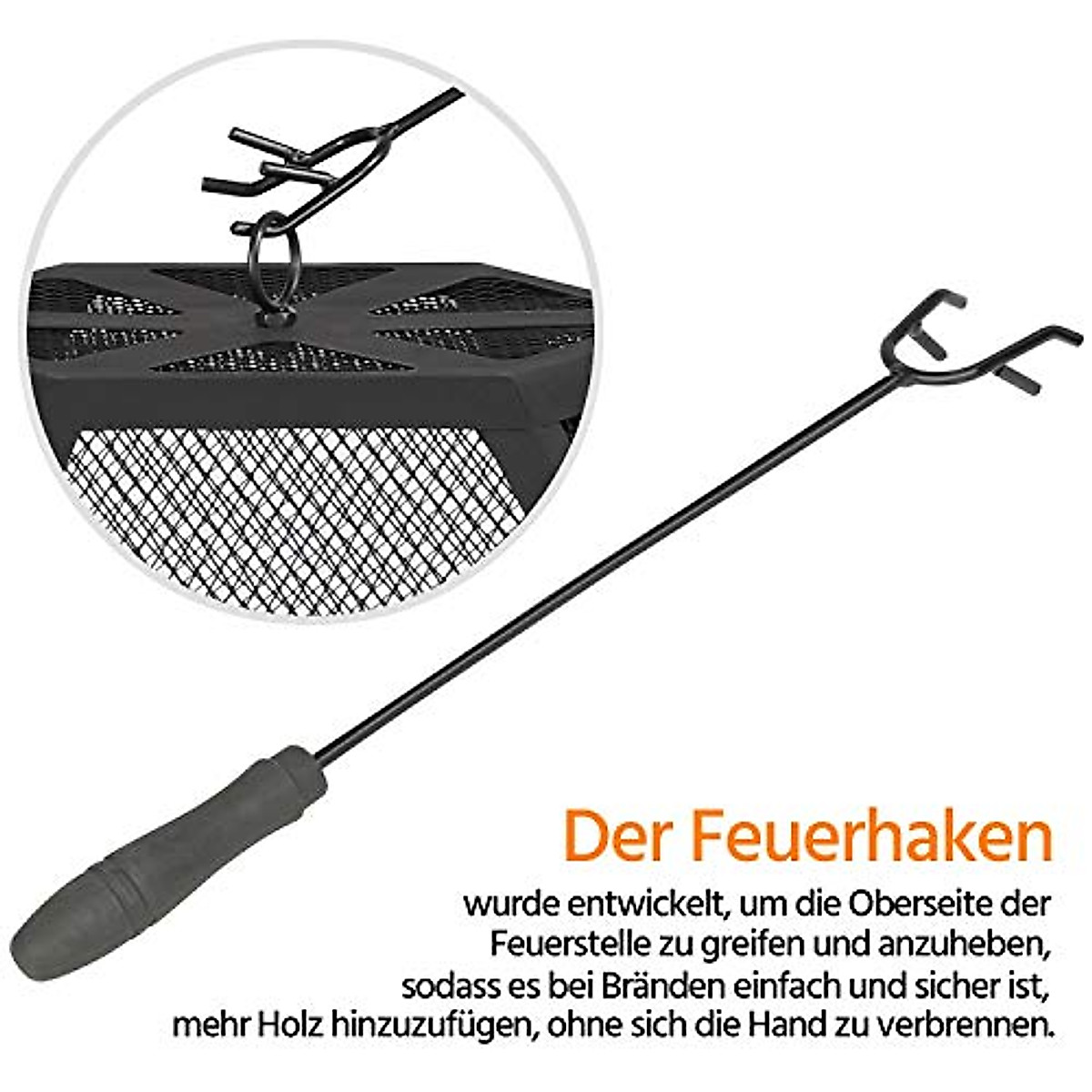 Yaheetech 24'' Outdoor Fireplace Wood Burning Pit Hexagon Shaped Metal Brazier for Outdoor Patio Backyard Camping Garden