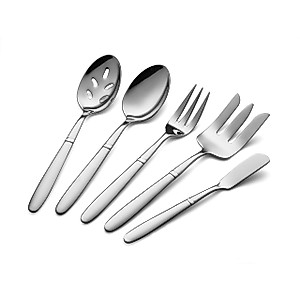 Bruntmor, CRUX Sterling Quality Silverware Royal 45 Piece Flatware Cutlery Set, 18/10 Stainless Steel, Service for 8 100% Rust Proof (45 Piece)