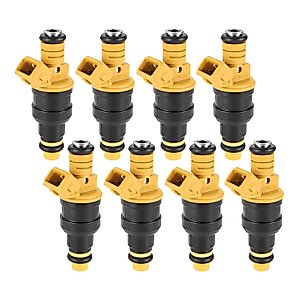 0280150718 Fuel Injector Replacement for Ford Compatible with F150 F250 F350 E150 E250 Mustang Expedition Lincoln Mercury 4.6L 5.0L 5.4L 5.8L Engine Replace# 280150943 0280150939 0280150909 0280150943