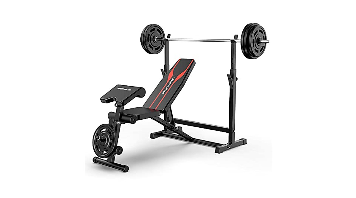Adjustable Weight Bench for Home Gym | Profihantel Olympic Set