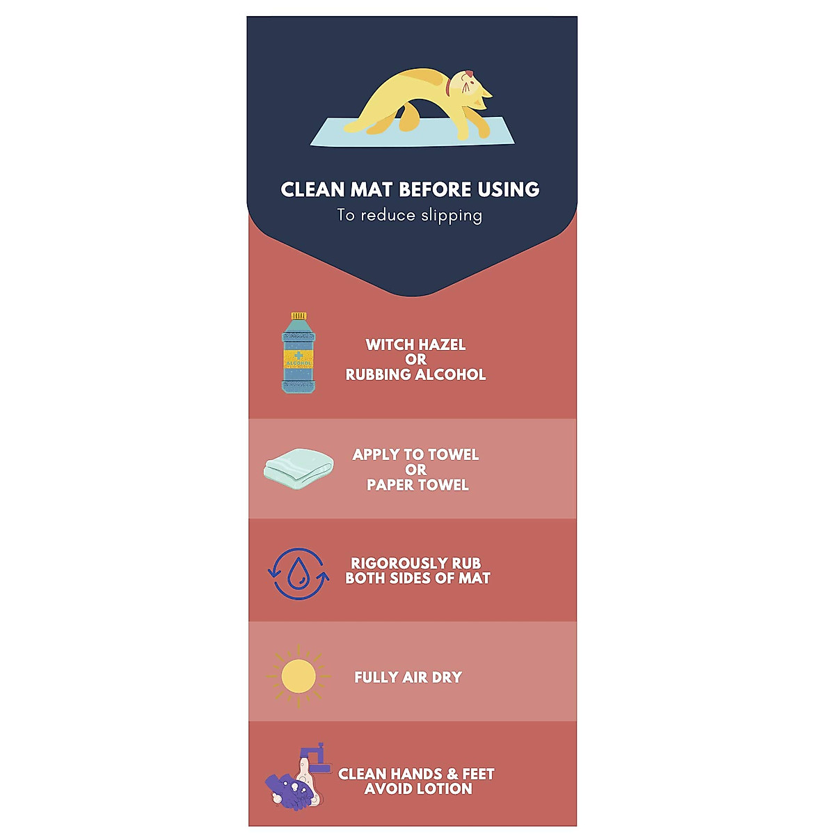 Instructional Yoga Mat/Educational Yoga Mat (Best Yoga Mat for Beginners Extra Thick Extra Long Learn Yoga or Better Your Alignment Works As a Kids Yoga Mat As Well As an Adult Yoga Mat)