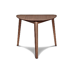 New Classic FURNITURE Oscar Corner Table, Walnut