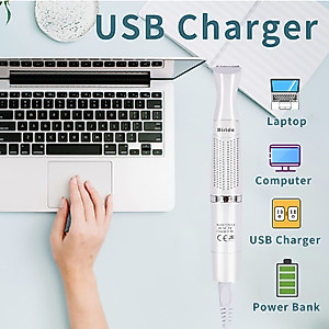 Electric Eyebrow Trimmer, Finishing Touch Flawless Facial Hair Remover Device for Women, 3 in 1 Rechargeable Body Hair Removal Kit, Painless and Flawless Facial Hair Groomer for Lady Face Body, White