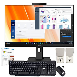 MTG Yama 24 inch, FHD Touchscreen, Office Use All in one PC, Intel Core i5 10th Gen 8GB RAM DDR4, 240GB NVME | 1TB SSD, Webcam, DVD RW, Office 365, Windows 11 Home