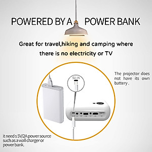 WiFi Blue-Tooth Projector, Native 1080P HD Projector 14-100 inch Projection Screen Home Video Projector, Portable Wireless Projector Compatible with Computer/Mobile Phone/Tablet/USB Flash (Yellow)