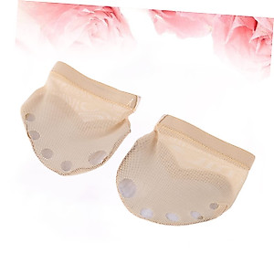 NOLITOY 3 Pairs Dance Shoes Half Sole Shoes Girls Ballet Shoes Women Briefs Underwear Dance Toe Thong Half Sole Ballet Shoes Toes Shoes Toe Shoes for Ballet Filling paw Floor mat Front pad
