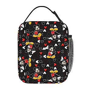 Birsppy mouse-icy Anime Cartoon Lunch bag Box Leak Proof Reusable Insulated For Office Work Reusable Portable Outdoor Manga