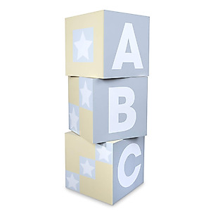 Melissa & Doug Jumbo ABC-123 Blocks - Natural