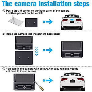 LeeKooLuu Solar Wireless Backup Camera HD 1080P Rechargeable System 5'' Monitor 3 Mins Installation for Car Truck Camper Small RV Hitch Rear View Camera LK14