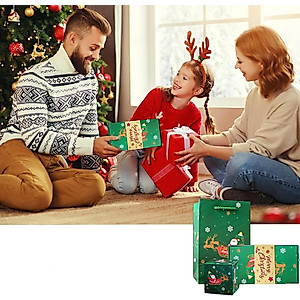 Surprise Box Gift Box for Money, Surprise Gift Box Explosion,Pop Out Money Gift Box,Pop Up Money Box for Cash Gift,Seeroze Surprise Gift Box Christmas,Surprise Gift Box Set (Christmas,12 Pages green)
