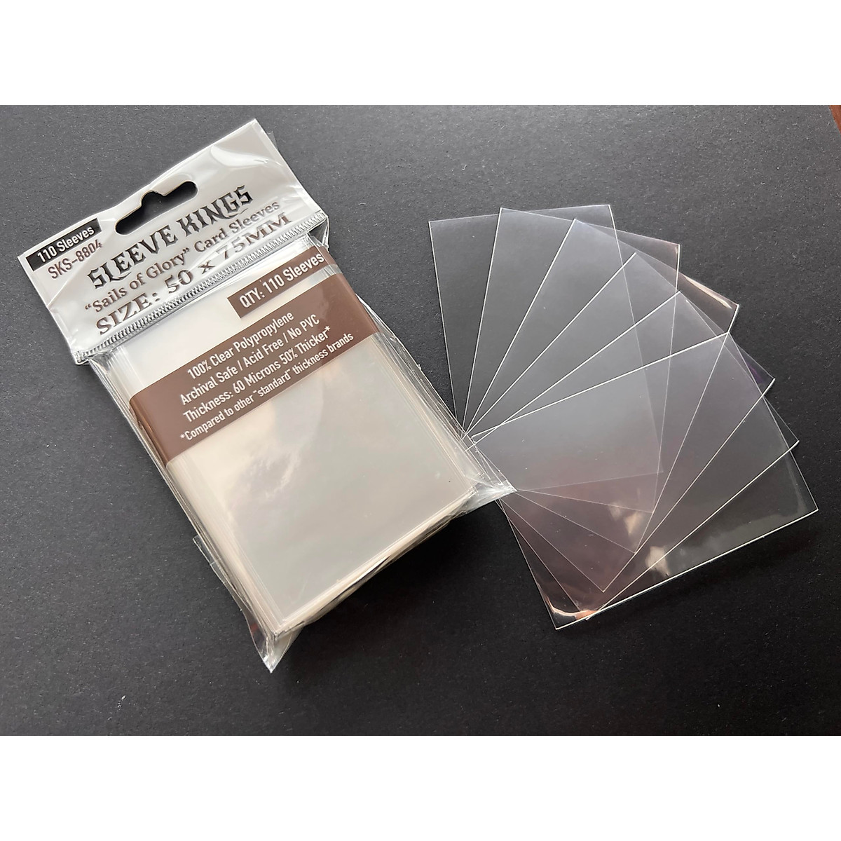 Sleeve Kings Sails of Glory Card Sleeves (50x75mm) - 110 Pack, 60 Microns