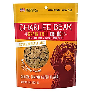 Charlee Bear Grain-Free Bear Crunch Chicken, Pumpkin & Apple Flavor - Net Wt 8 oz.