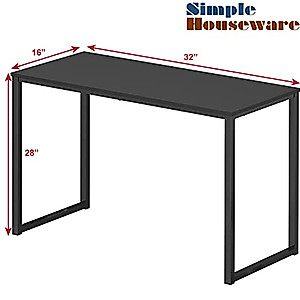 SHW Home Office 32-Inch Computer Desk, Black