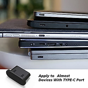 20 Pcs USB Type C Anti Dust Plugs Cover, USB C Charging Port Dust Covers Plug Caps Protectors for Samsung Galaxy s23, s22, s21, s20, Ultra, Plus s10, s9, s8 Plus, Note 9, Pixel with 2 Cleaning Brush