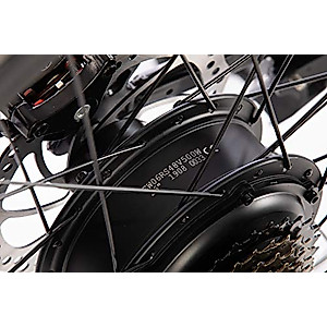 Soumye 48V500W13Ah 26" Step-Over Beach Cruiser Electric Bicycle City E-Bike Mountain Bike(Fit 5Ft 3in to 6Ft 8in, Black)