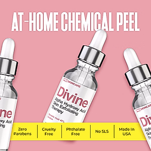 Mandelic Acid 40% AHA Liquid Exfoliant - Gentle Exfoliating Mandelic Acid Peel for Acne Scars, Folliculitis, Dark Spots & Blackheads - Pore Minimizer Chemical Peel for a Glow Up, 1 Fl Oz