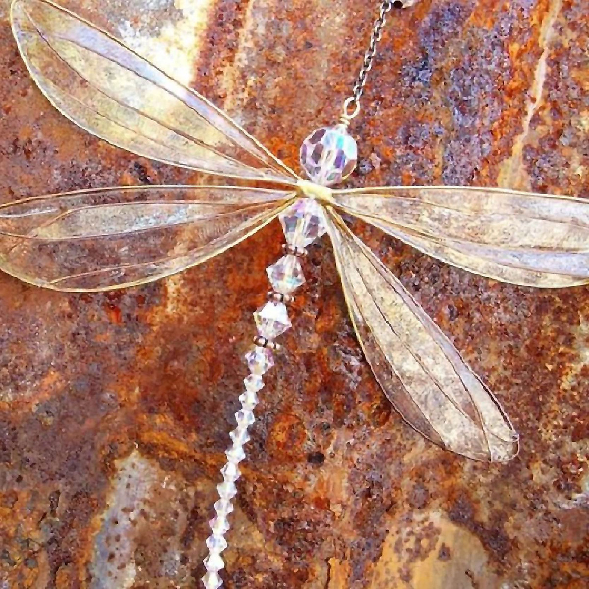 IcyAits Suncatcher Dragonfly, Small Dazzlefly Dragonfly Sun Catcher with Crystals,Rainbow Maker Pendant Window Hanging Ornamen…