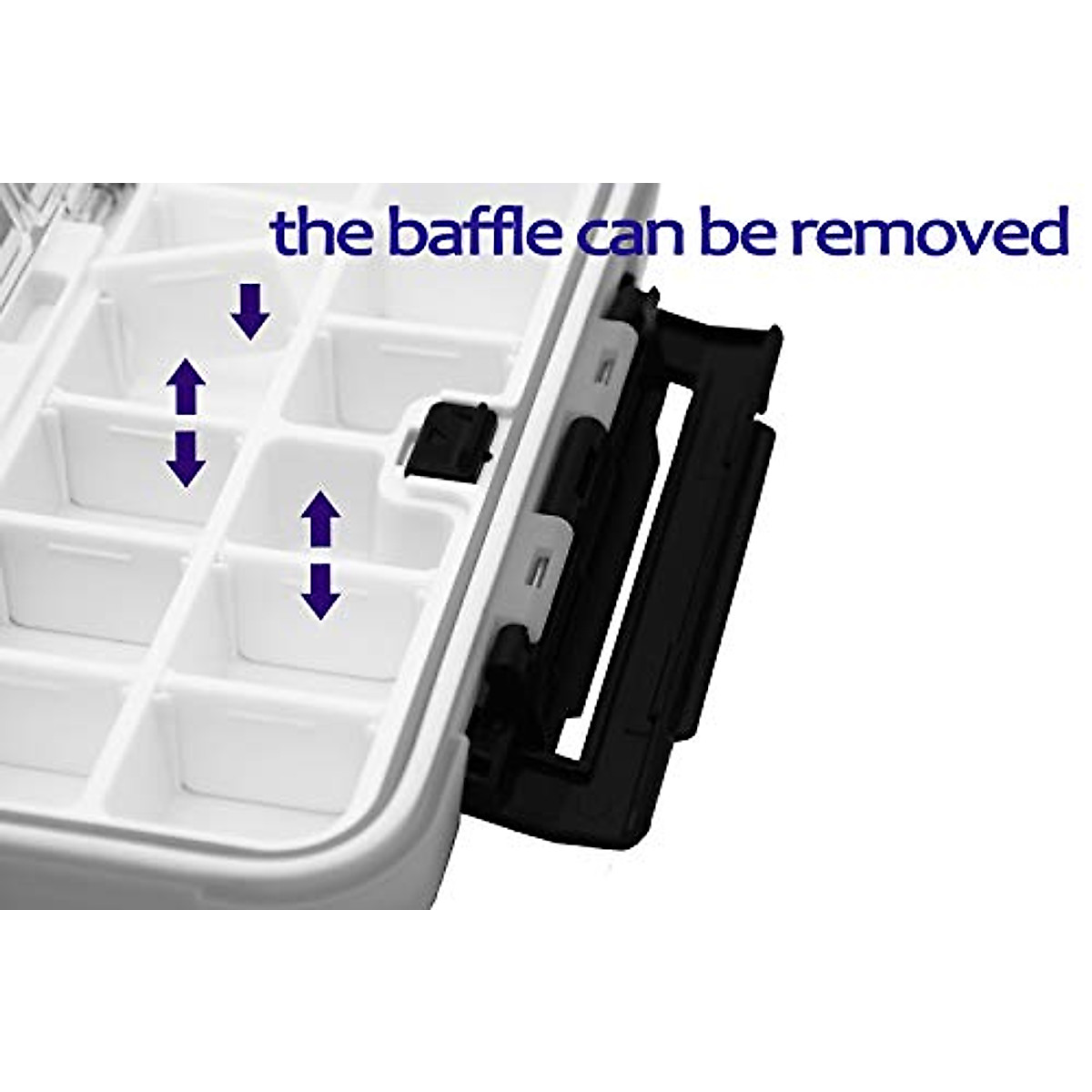 Waterproof Portable Tackle Box Organizer for Vest Small Case Mini Utility Lures Box Kayak fishing Containers For BASS Lures Jewelry Bead for Vest (Gray, MEDIUM)