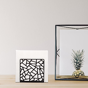 Farmhouse Black Napkin Holder for Table Decor, Modern Metal Paper Napkin Holders for Your Home Kitchen Bathroom Dinning Table