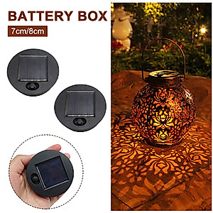 CALIDAKA Solar Lantern Top Replacement Solar Light Replacement Parts Solar Light Replacement Top for Outdoor Hanging Lanterns Garden Patio Walkway Yard Decoration Gifts Table Home
